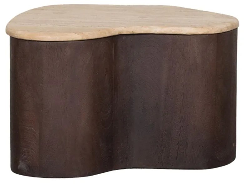 LABEL51 Konferenční stolek DAVI hnědý 50 cm