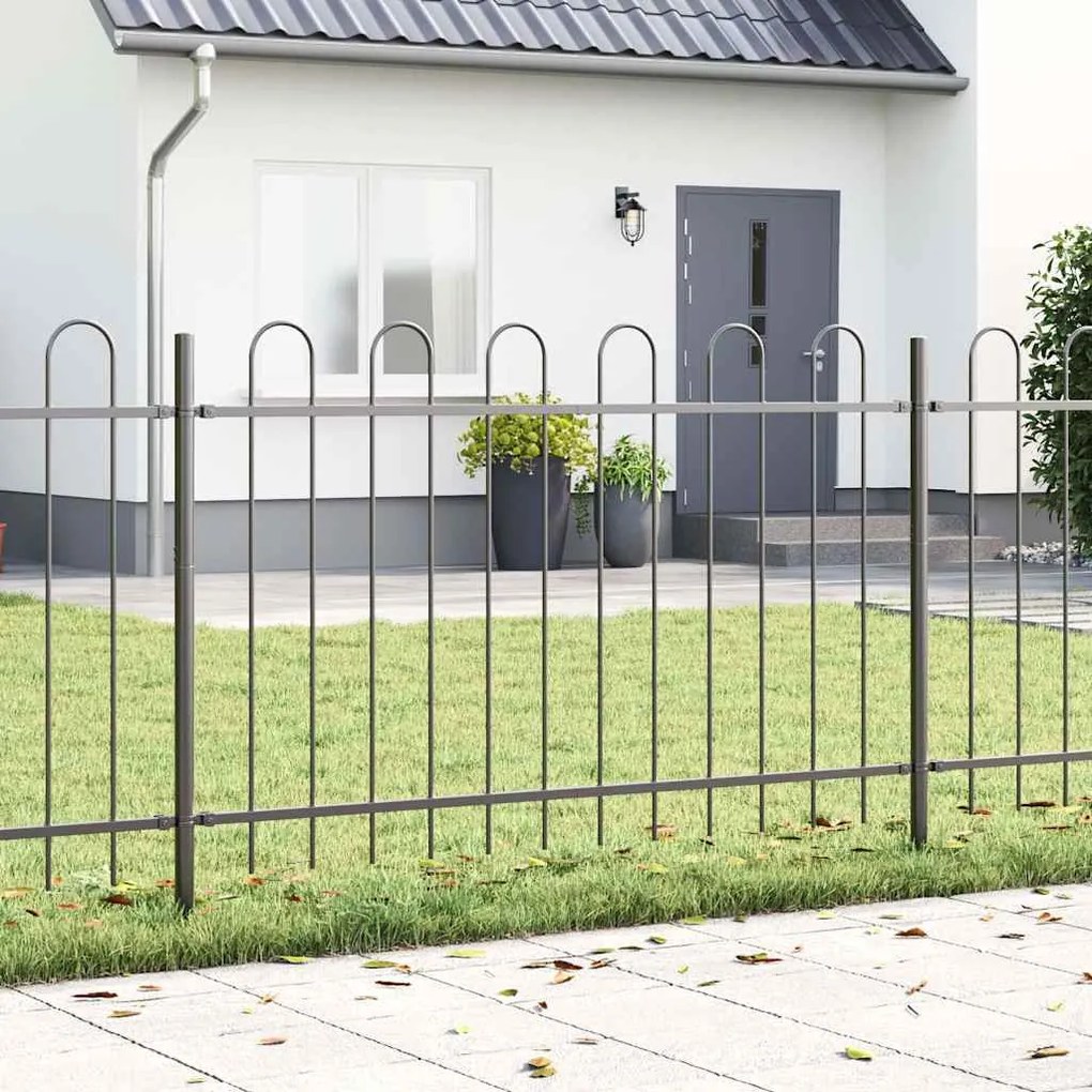 Zahradní plot BOXTEL 7 ks 11,9 x 0,8 m Práškově lakovaná ocel 3334134