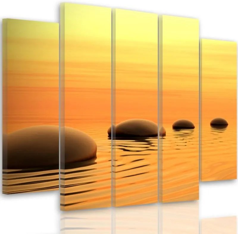 CARO Obraz na plátně - Zen Stones 4 150x100 cm