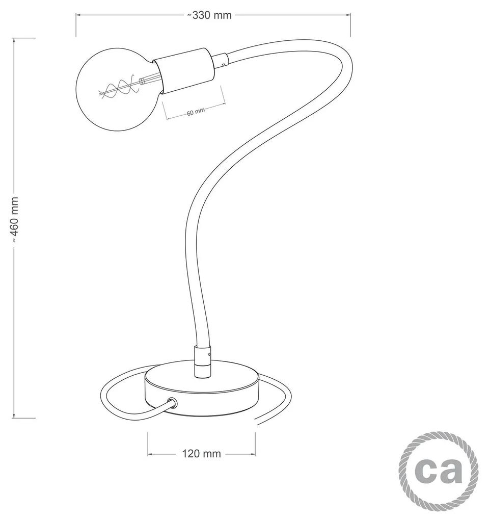 creative cables Flexibilní stolní lampička Flex Barva: Matná bílá