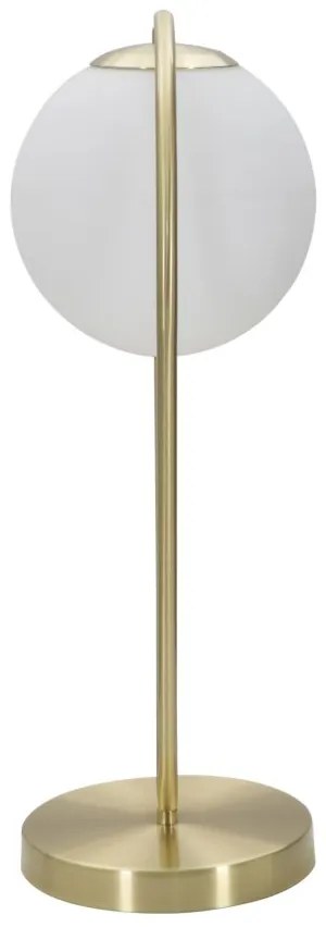Stolní lampa Mauro Ferretti Water, 25x18x50 cm, zlatá/bílá
