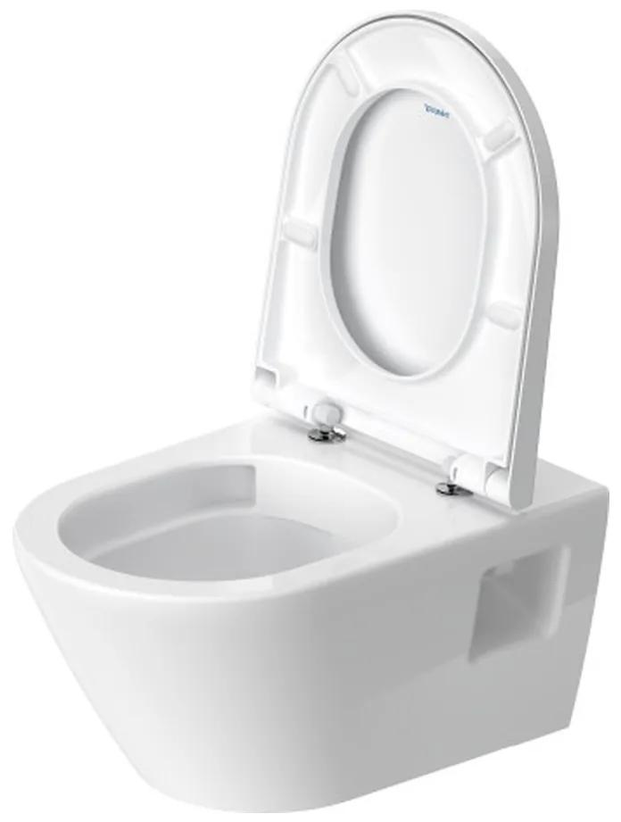 Duravit D-Neo - Závěsné WC Duravit Rimless s HygieneGlaze 370 x 540 mm, bílá 2578092000