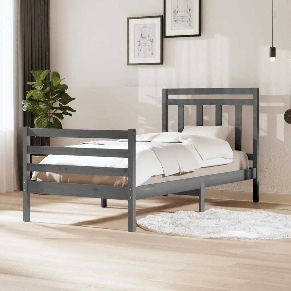 vidaXL Rám postele masivní dřevo 100 x 200 cm [3100647] Barva: Přírodní