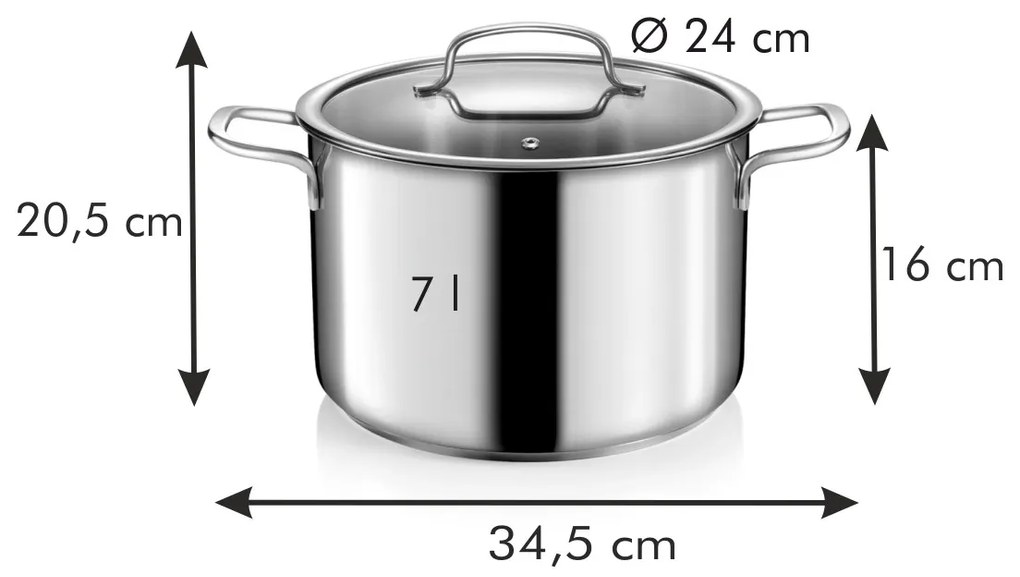 TESCOMA Hrnec s poklicí OPTIMA ø 24 cm, 7,0 l