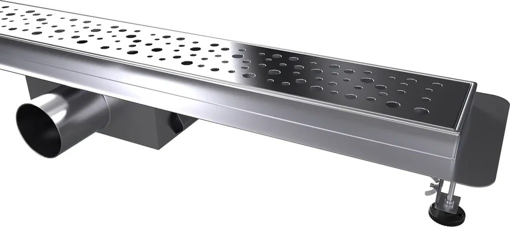 B-DRAINWELL 60 Chrom Odtokový podlahový žlab, bublinky