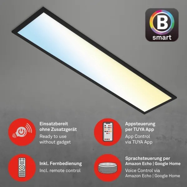 Brilo - LED Stmívatelné stropní svítidlo PIATTO LED/28W/230V Wi-Fi Tuya + DO