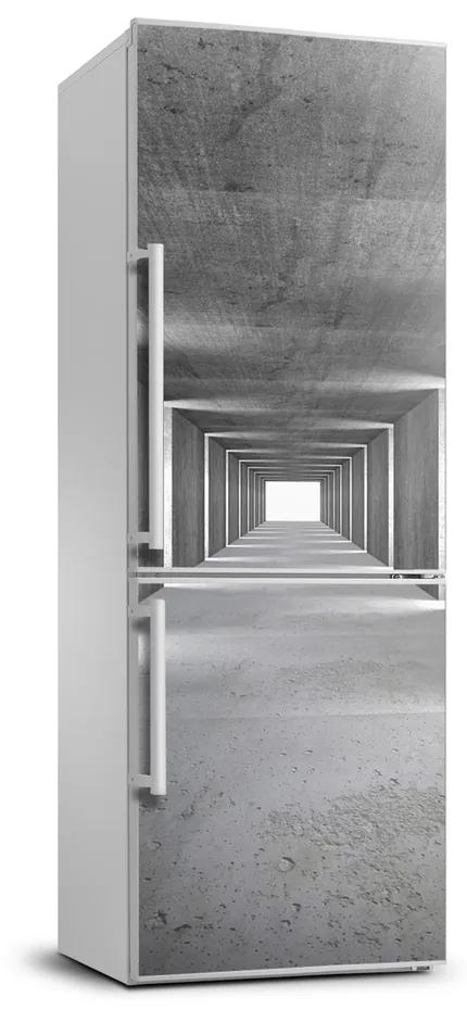Wallmuralia Nálepka fototapeta lednička Betonový tunel 60x180 cm