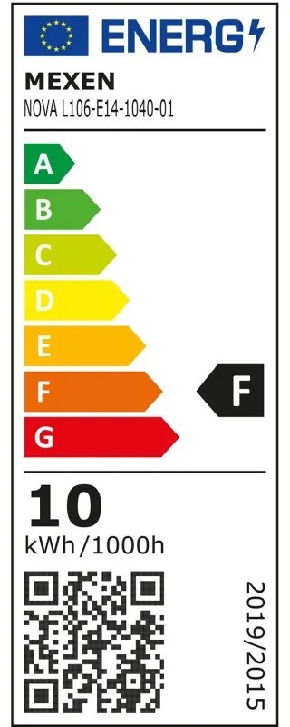 Mexen Nova, LED žárovka plamen E14, C37, 10W, Teplá - 3000K, 1055 lm - L106-E14-1030-01