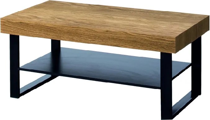 MAXIVA Konferenční stolek - MOSAIC 41, medový dub/matná černá