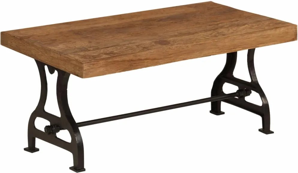 Konferenční stolek z masivního pražcového dřeva | 100x60x40 cm