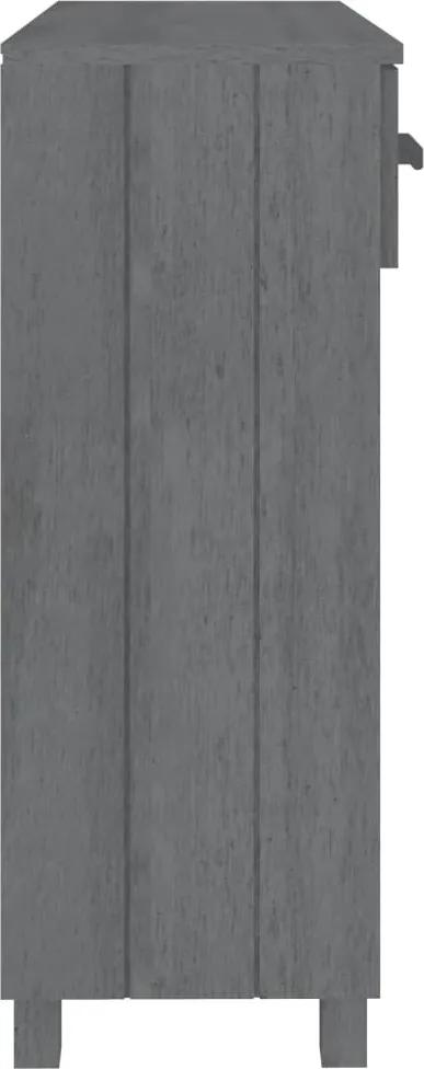 vidaXL Konzolový stolek HAMAR 90 x 35 x 90 cm masivní borovice [340466] Barva: Tmavě šedá