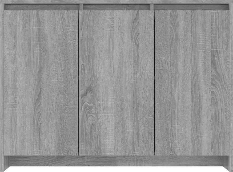vidaXL Příborník 102 x 33 x 75 cm kompozitní dřevo [813015] Barva: šedá sonoma