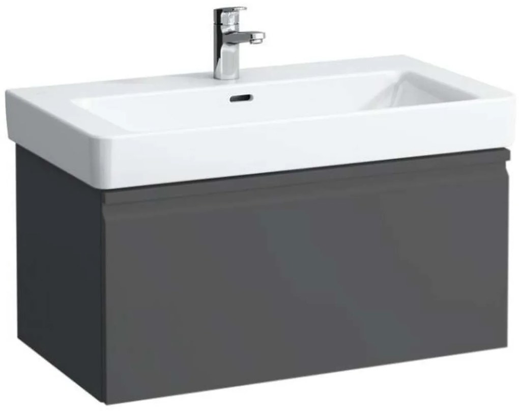 Laufen Pro S - Umyvadlová skříňka, 101x45x39 cm, 1 zásuvka, grafit mat H4835510964801