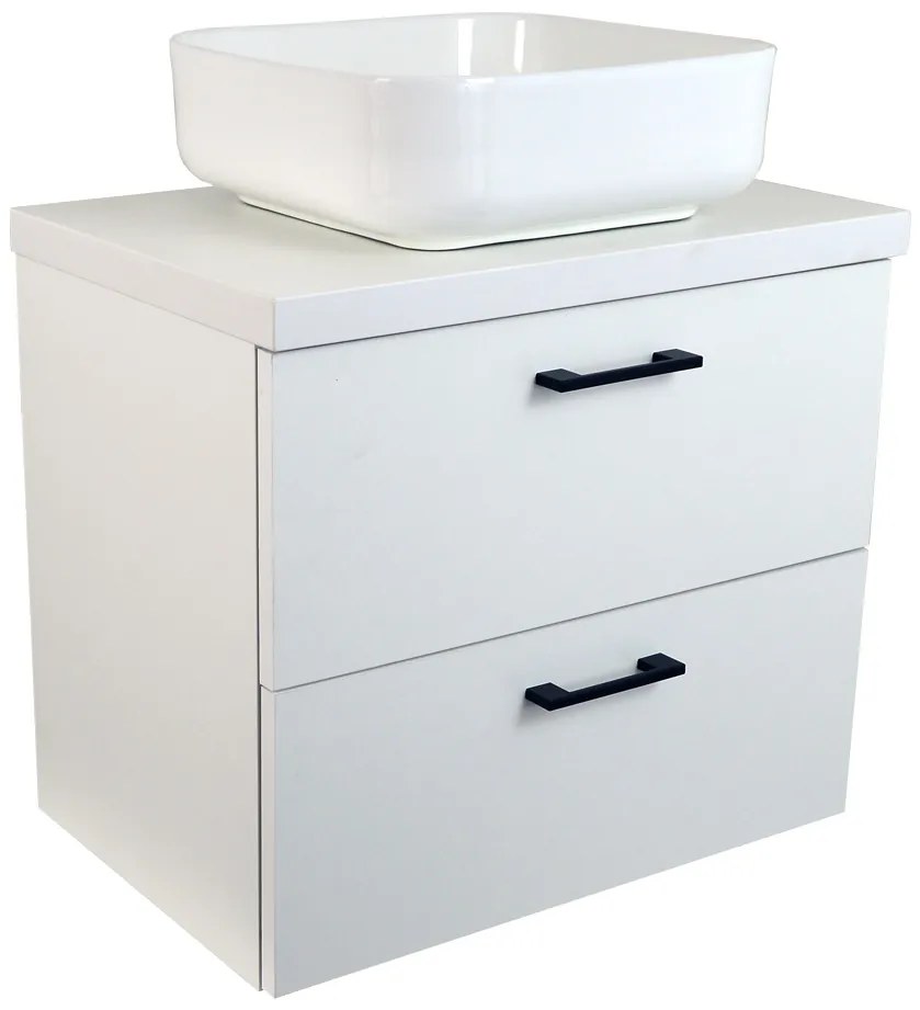Comodo Koupelnová skříňka pod deskové umyvadlo Agria W 60-HD - bílá/bílá