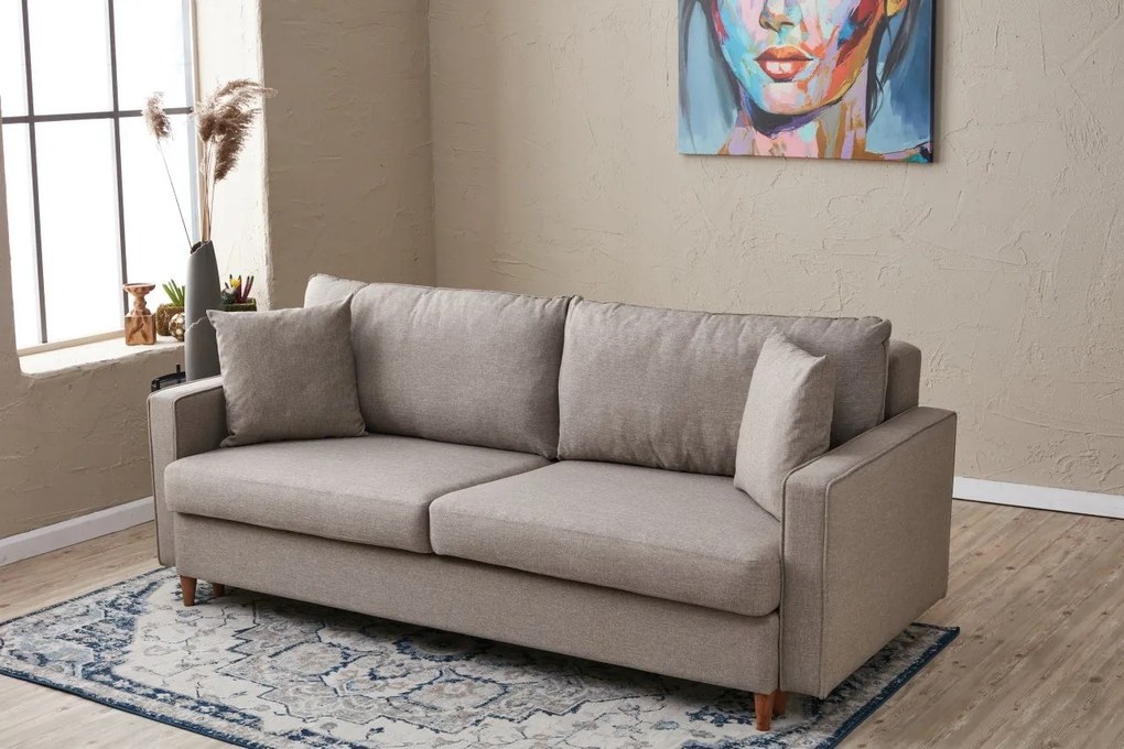 Hanah Home Třímístná pohovka EVA krémová
