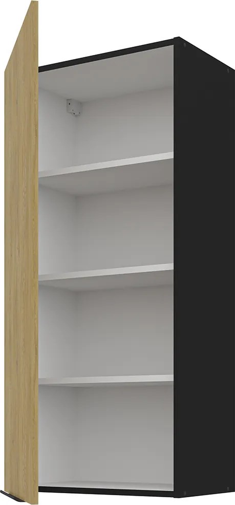 CREMONA cc | horní skříňka 50 G-108 1F policová | 50 cm | EXTRA VYSOKÁ | černá/cremona