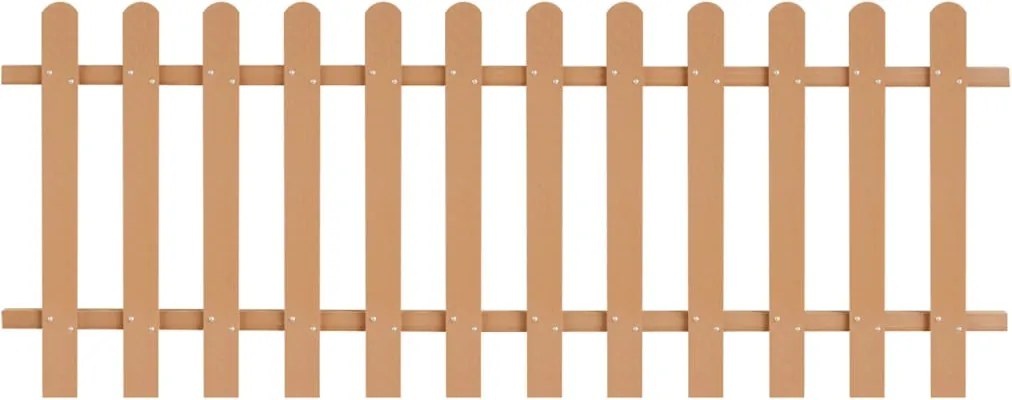 vidaXL Laťkový plot WPC 200 x 80 cm