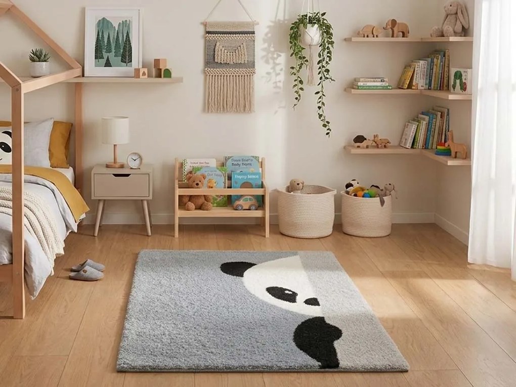 Obdélníkový koberec PANDA do dětského pokoje