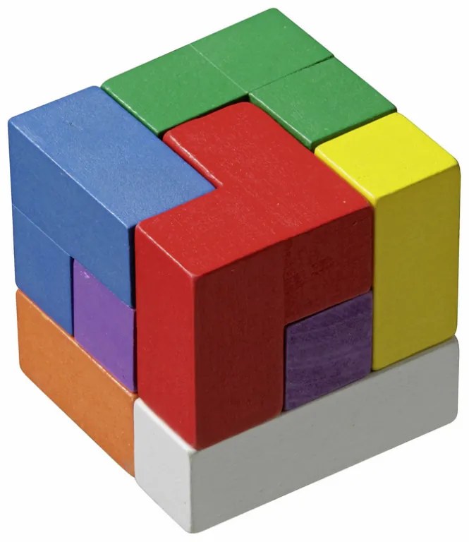 Philos Hlavolam Soma Cube dřevěný barevný - 3519
