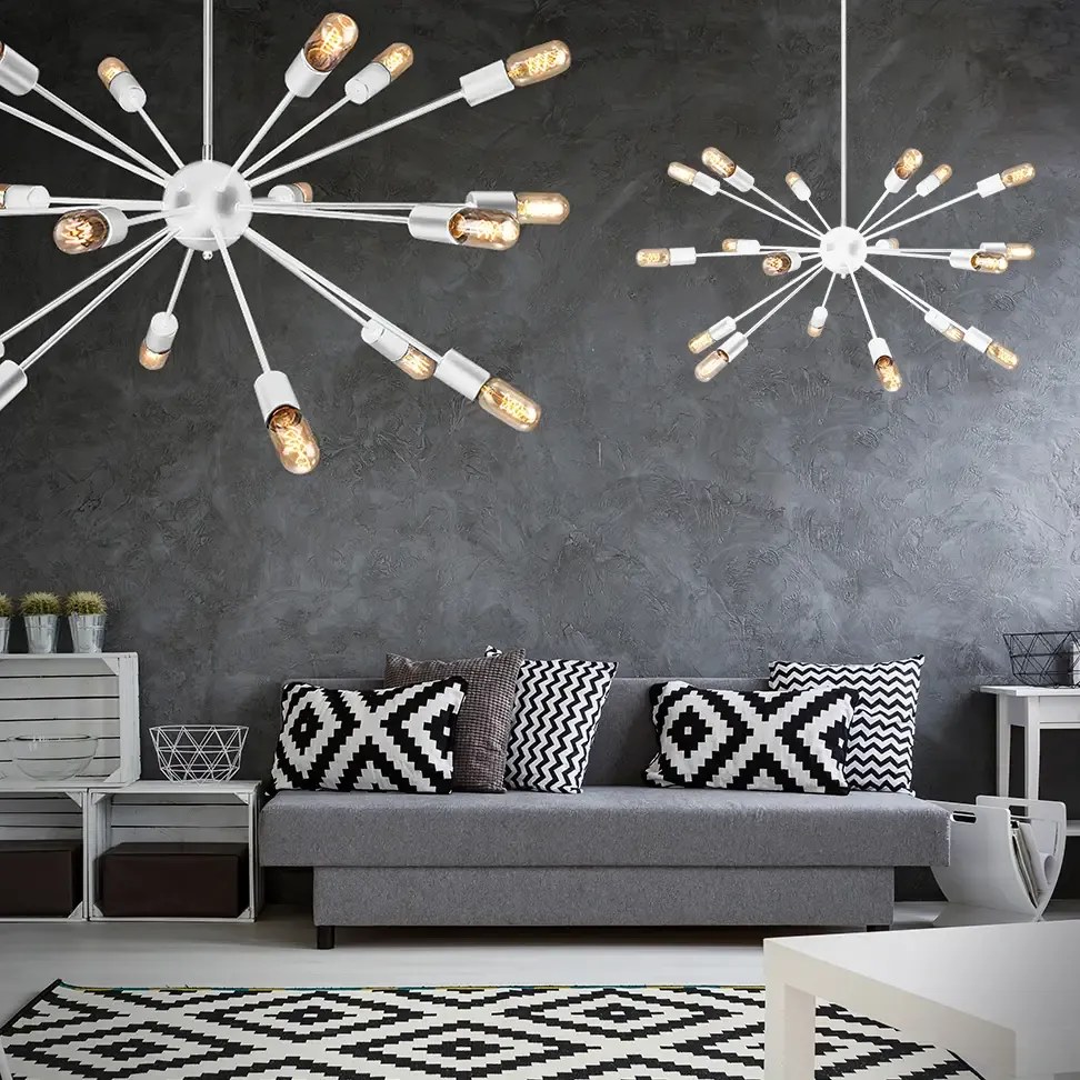 Designový lustr Orbit bílé