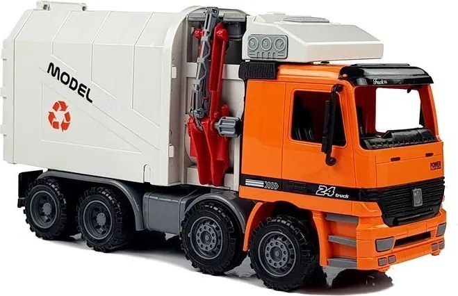 LEAN Toys Popelářské auto s pohonem – popelnice