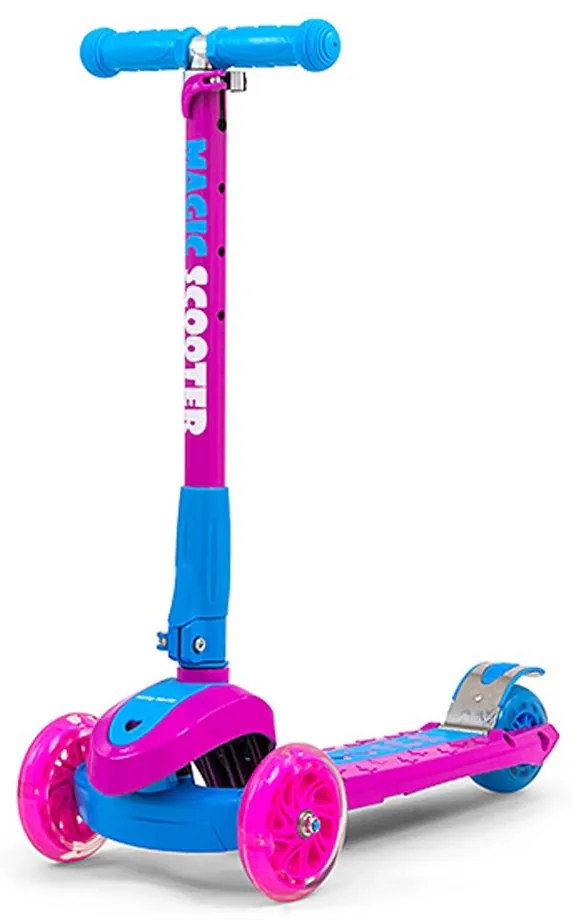Dětská koloběžka Milly Mally Magic Scooter pink-blue Barva: Růžová