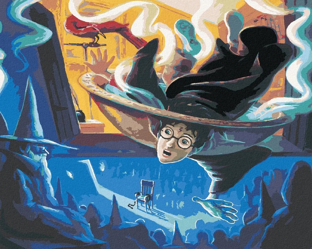 Zuty - harry potter a brumbálova myslánka, 40×50 cm, bez rámu a bez vypnutí plátna