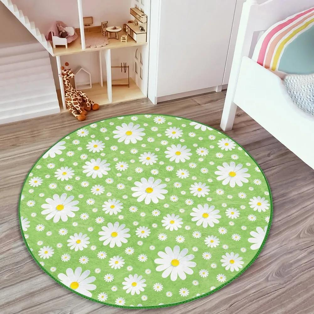 Zelený dětský koberec ø 80 cm Comfort – Mila Home