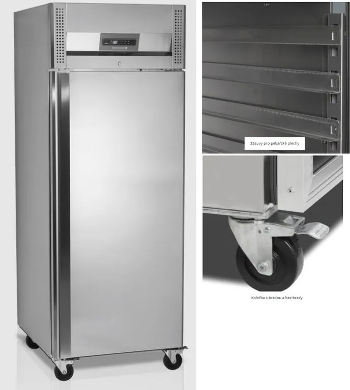 Chladicí skříň TEFCOLD BK 850 nerez, pro pekaře, 737 l + 2letá plná záruka (IČ)