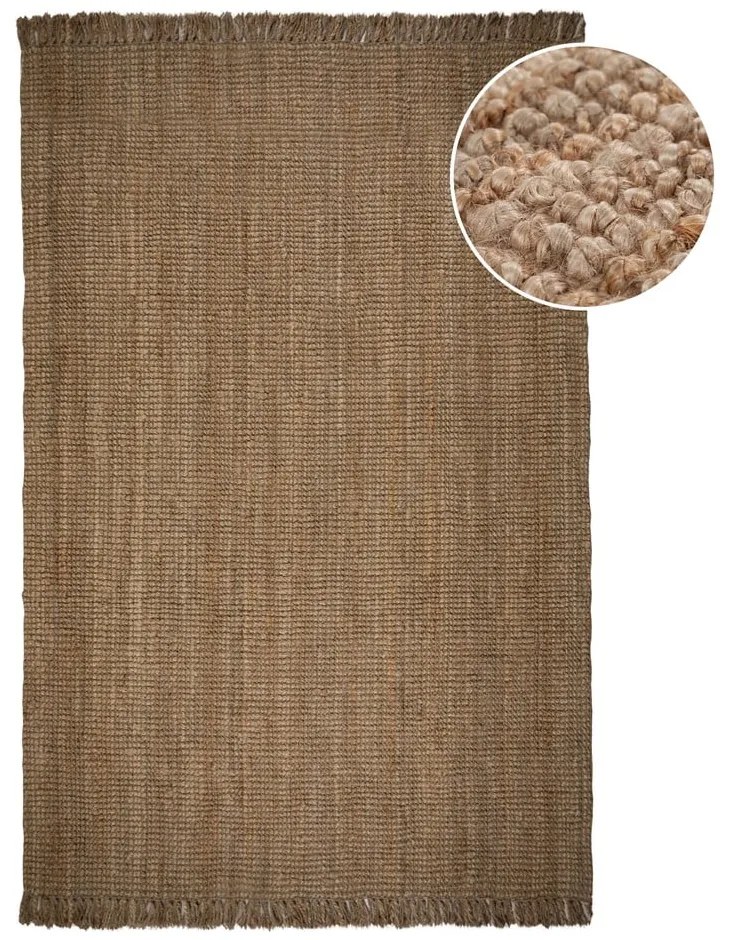 Jutový koberec v přírodní barvě 240x340 cm Jute Boucle – Flair Rugs