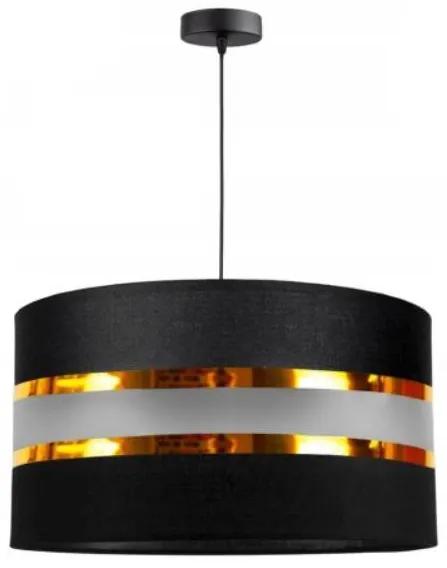 Moderní závěsné osvětlení ROREL, 1xE27, 60W, černé, zlaté ROREL