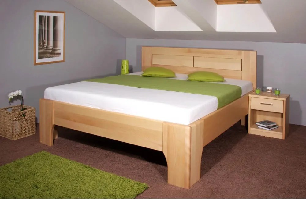 Masivní postel s úložným prostorem Olympia 3 - 80/90/100x200cm - 80 x 200cm