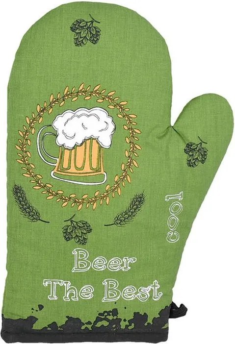 Chňapka kuchyňská PIVO zelená