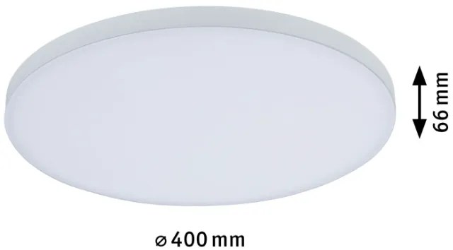 Paulmann 79891 Velora, bílé stropní svítidlo, 19W LED 3000K, průměr 30cm