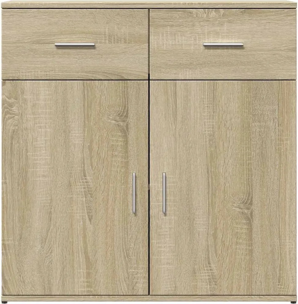 Příborníky 2 ks dub sonoma 79 x 38 x 80 cm kompozitní dřevo 3276618