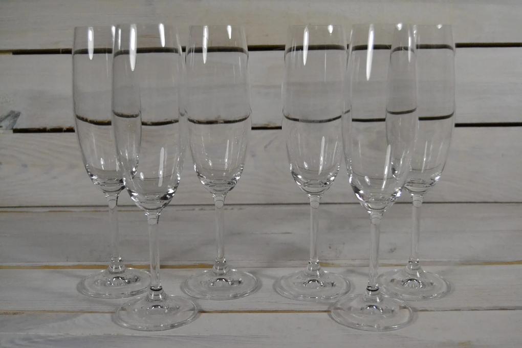 Skleněné sklenice na ŠAMPAŇSKÉ 220 ml (BOHEMIA GLASS)