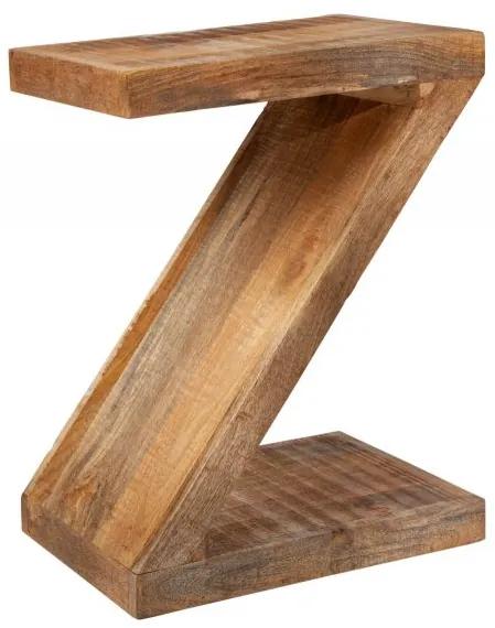 Odkládací stolek ZEUS Dekorhome Mangovníkové dřevo