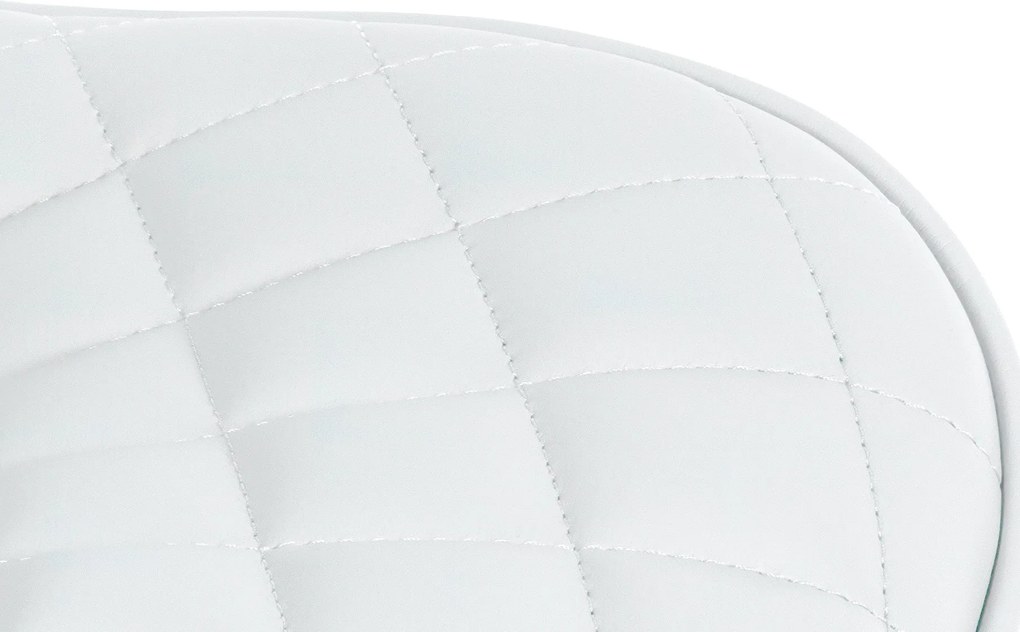 Sada 2 barových židlí Minosa umělá kůže – bílá