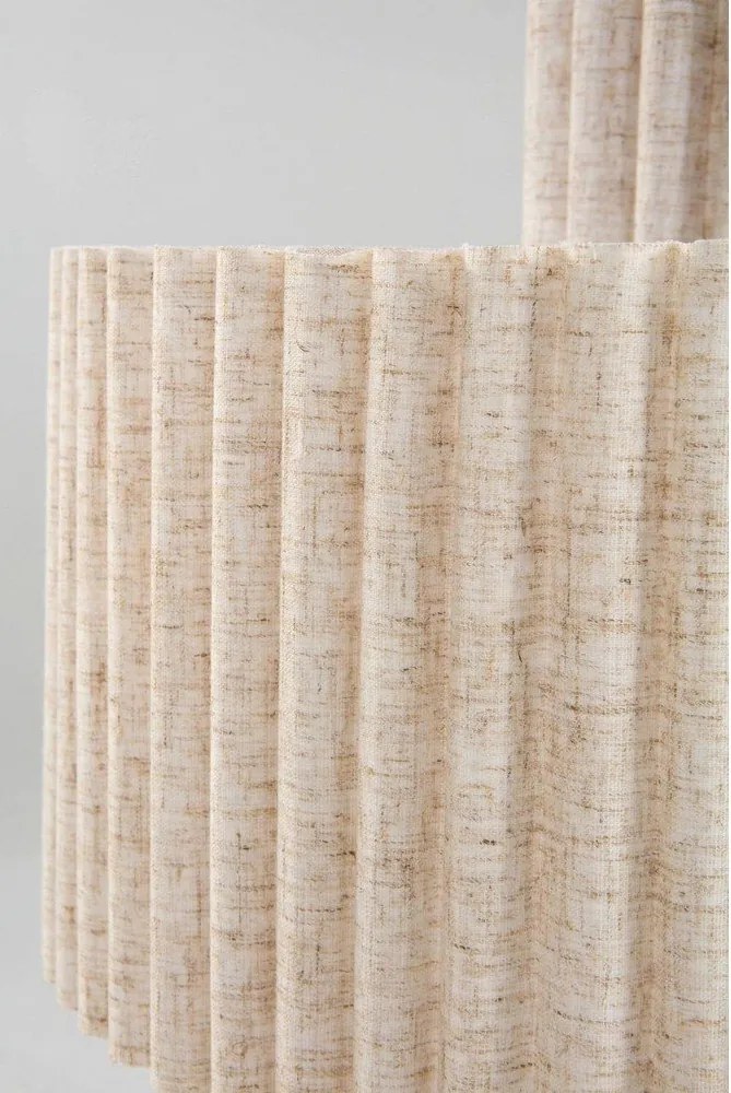 Béžové lněné závěsné svítidlo ø 40 cm Alina – Jotex