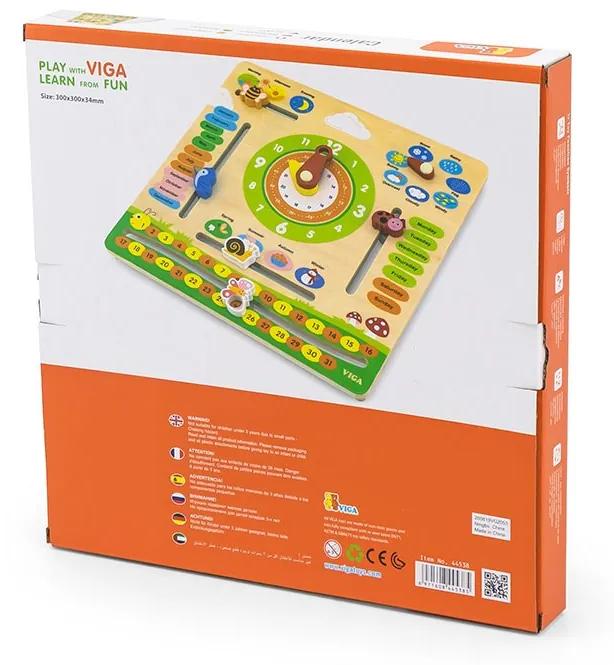 Dětský dřevěný kalendář Viga