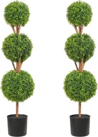 Umělé topiary Zimostrázové stromy, 121,9 cm