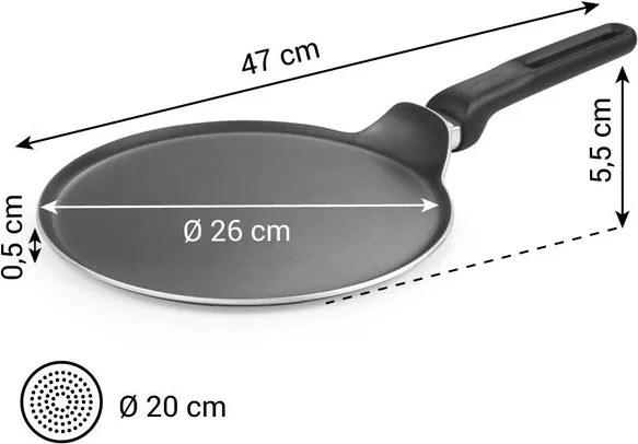 TESCOMA Pánev na palačinky BRAVA ø 26 cm