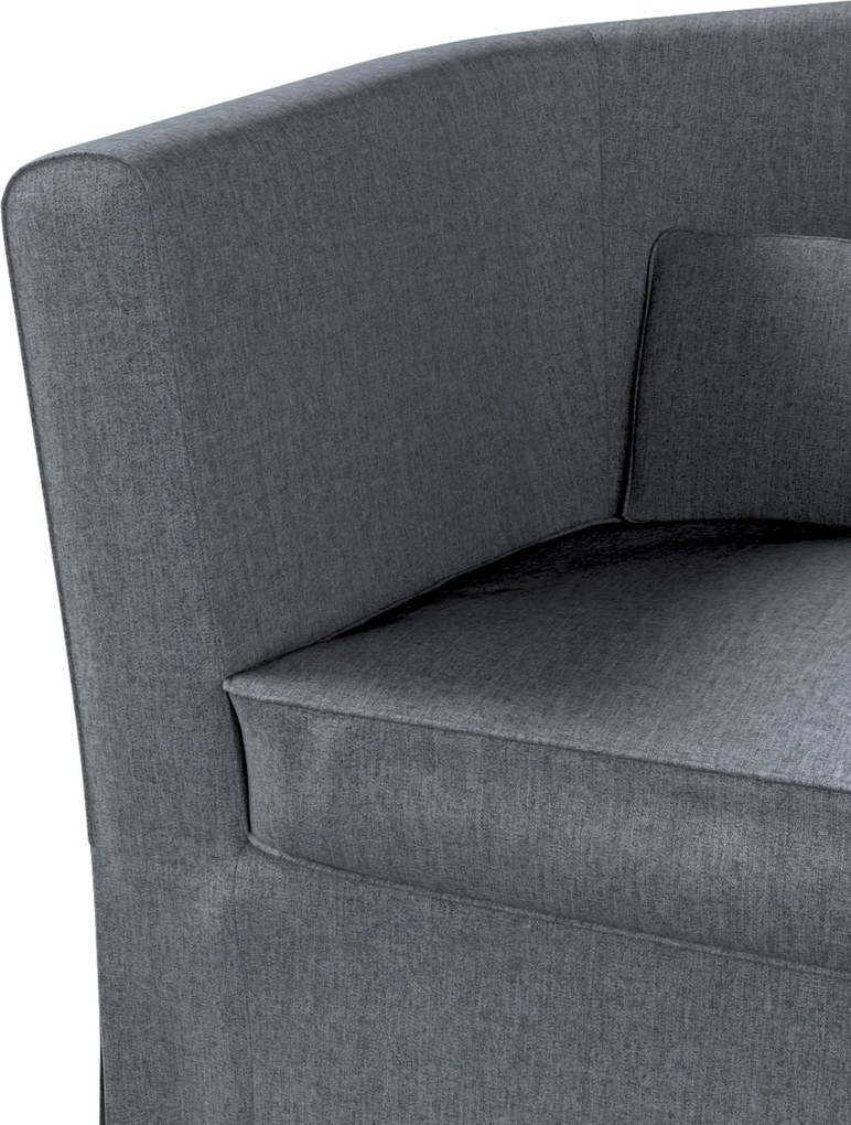 Potah na křeslo IKEA Ektorp Tullsta barva šedá látka pletený vzor
