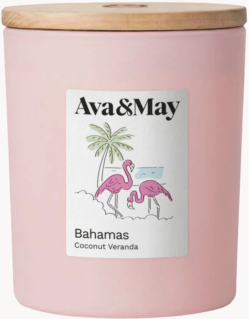 Vonná svíčka Bahamas (kokosový ořech, vanilka a monoi)