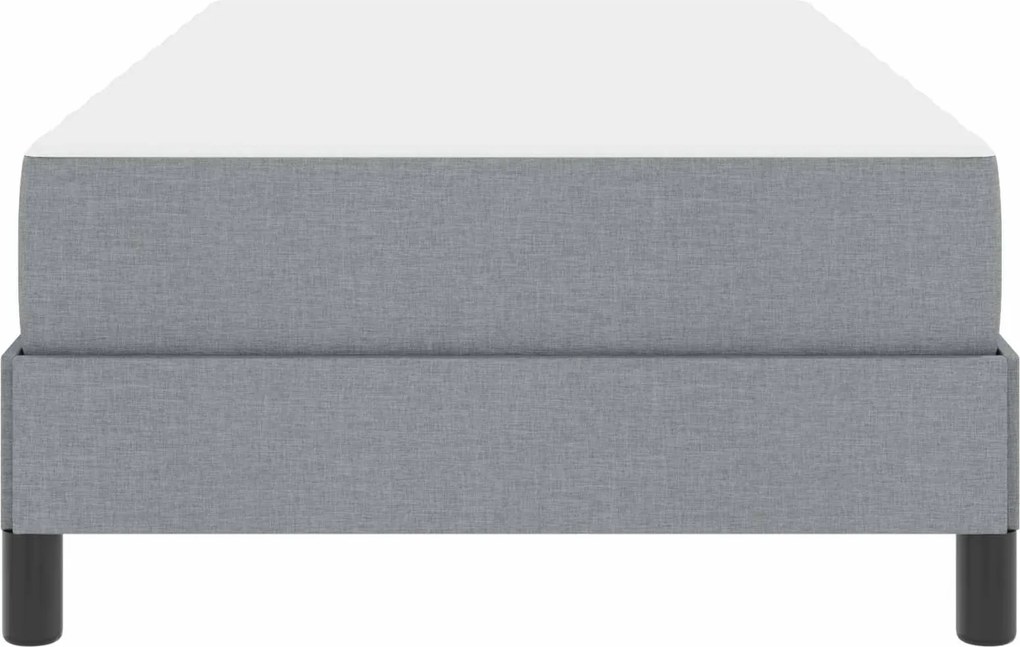 Postel s boxspringem Světle šedá 90 x 190 cm textil 3398451