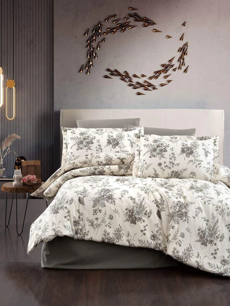Povlečení deluxe ranforce bavlněné Heraklion TiaHome - 1x Polštář 90x70cm, 1x Přikrývka 140x200cm