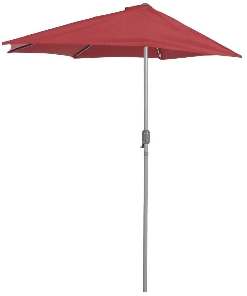 Deštník 270 cm, Půlkruhový, Červená, Serena Garden