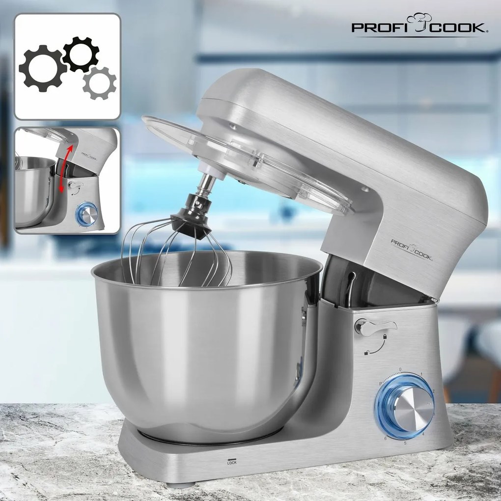 ProfiCook KM 1188 kuchyňský robot alu 6l