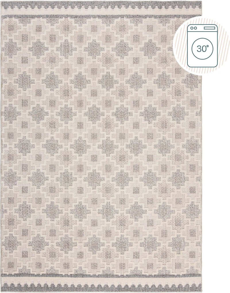 XXXLutz TKANÝ KOBEREC, 155/230 cm šedá Flair Rugs - Online Only koberce & rohožky - 003165038502