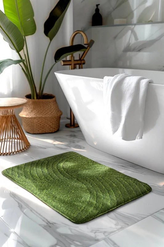 Koupelnová předložka CTN zelená Comfort,2 set